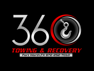 360 TOWING & RECOVERY Logo Design - 48hourslogo