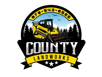 County Landworks Logo Design - 48hourslogo
