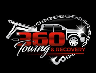 360 TOWING & RECOVERY Logo Design - 48hourslogo