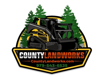County Landworks Logo Design - 48hourslogo