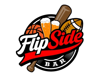FlipSide Bar Logo Design - 48hourslogo