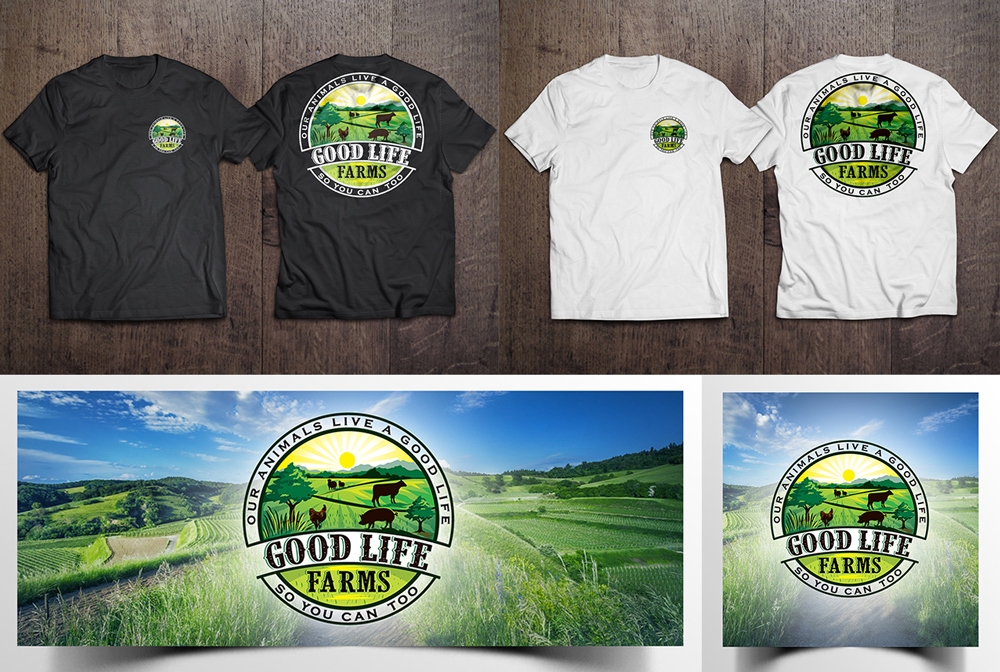 Good Life Farms Digital Design - 48hourslogo