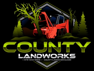 County Landworks Logo Design - 48hourslogo