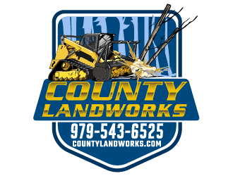 County Landworks Logo Design - 48hourslogo