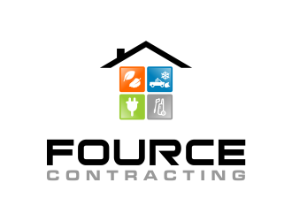 Fource Contracting Logo Design - 48hourslogo