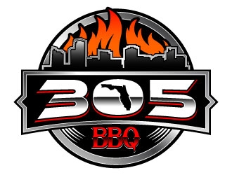 305 BBQ Logo Design - 48hourslogo