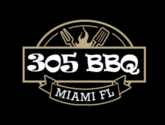 305 BBQ Logo Design - 48hourslogo