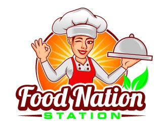 Food Nation Station Logo Design - 48hourslogo