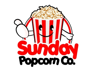 Sunday Popcorn Co. Logo Design - 48hourslogo