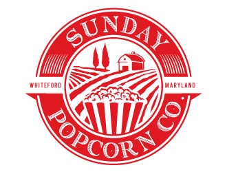 Sunday Popcorn Co. Logo Design - 48hourslogo