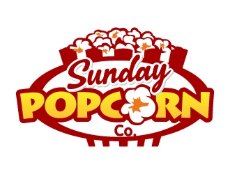 Sunday Popcorn Co. Logo Design - 48hourslogo
