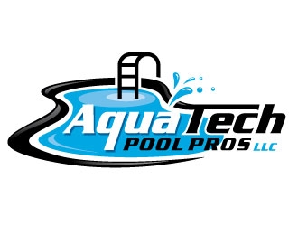 Aqua Tech Pool Pros, LLC Logo Design - 48hourslogo