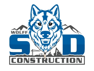 Wolff S & D Construction Logo Design - 48hourslogo