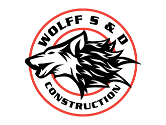 Wolff S & D Construction Logo Design - 48hourslogo