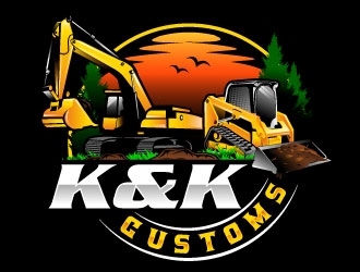 K&K Customs Logo Design - 48hourslogo