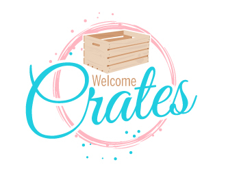 Welcome Crates Logo Design - 48hourslogo
