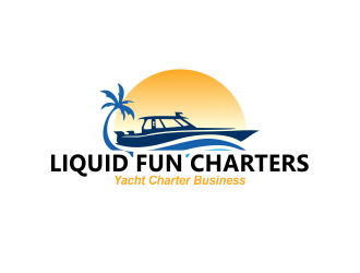 Liquid Fun Charters Logo Design - 48hourslogo