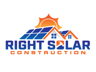 Right Solar Construction Logo Design - 48hourslogo