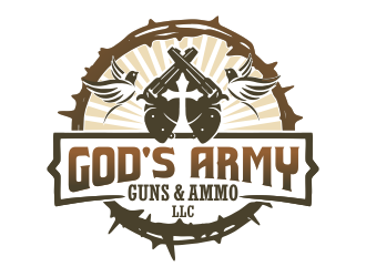 Gods Army Guns and Ammo LLC Logo Design - 48hourslogo