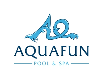 Aquafun Pool & Spa Logo Design - 48hourslogo