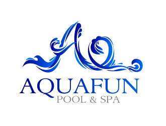 Aquafun Pool & Spa Logo Design - 48hourslogo