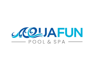 Aquafun Pool & Spa Logo Design - 48hourslogo