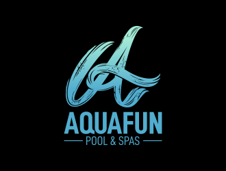 Aquafun Pool & Spa Logo Design - 48hourslogo