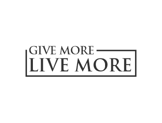 Give more LIVE MORE Logo Design - 48hourslogo