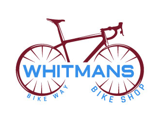 Whitmans Bike Way Bike Shop Logo Design - 48hourslogo