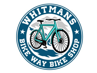 Whitmans Bike Way Bike Shop Logo Design - 48hourslogo