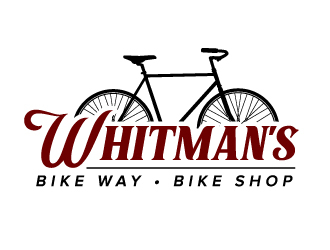 Whitmans Bike Way Bike Shop Logo Design - 48hourslogo