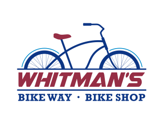 Whitmans Bike Way Bike Shop Logo Design - 48hourslogo