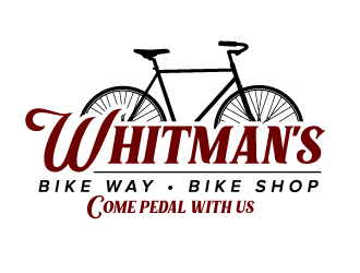 Whitmans Bike Way Bike Shop Logo Design - 48hourslogo