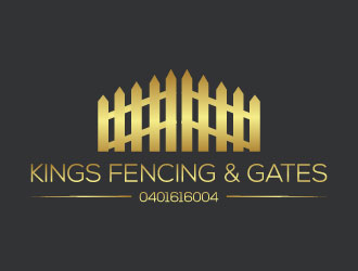 KINGS FENCING & GATES Logo Design - 48hourslogo