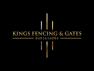 KINGS FENCING & GATES Logo Design - 48hourslogo