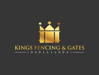 KINGS FENCING & GATES Logo Design - 48hourslogo