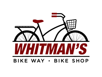 Whitmans Bike Way Bike Shop Logo Design - 48hourslogo