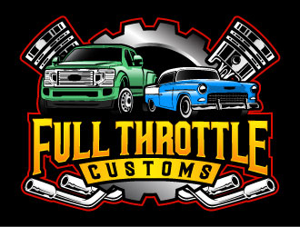 Full Throttle Customs Logo Design - 48hourslogo