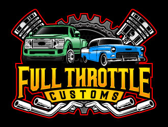 Full Throttle Customs Logo Design - 48hourslogo