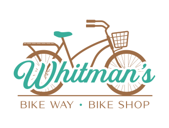 Whitmans Bike Way Bike Shop Logo Design - 48hourslogo