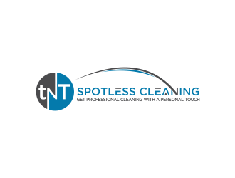 T N T Spotless Cleaning Logo Design - 48hourslogo