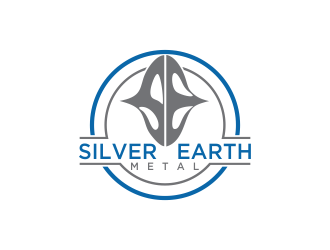 Silver Earth Metal Logo Design - 48hourslogo