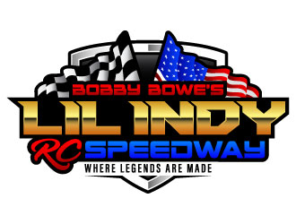 Bobby Bowes lil Indy rc speedway Where legends are made Logo Design ...