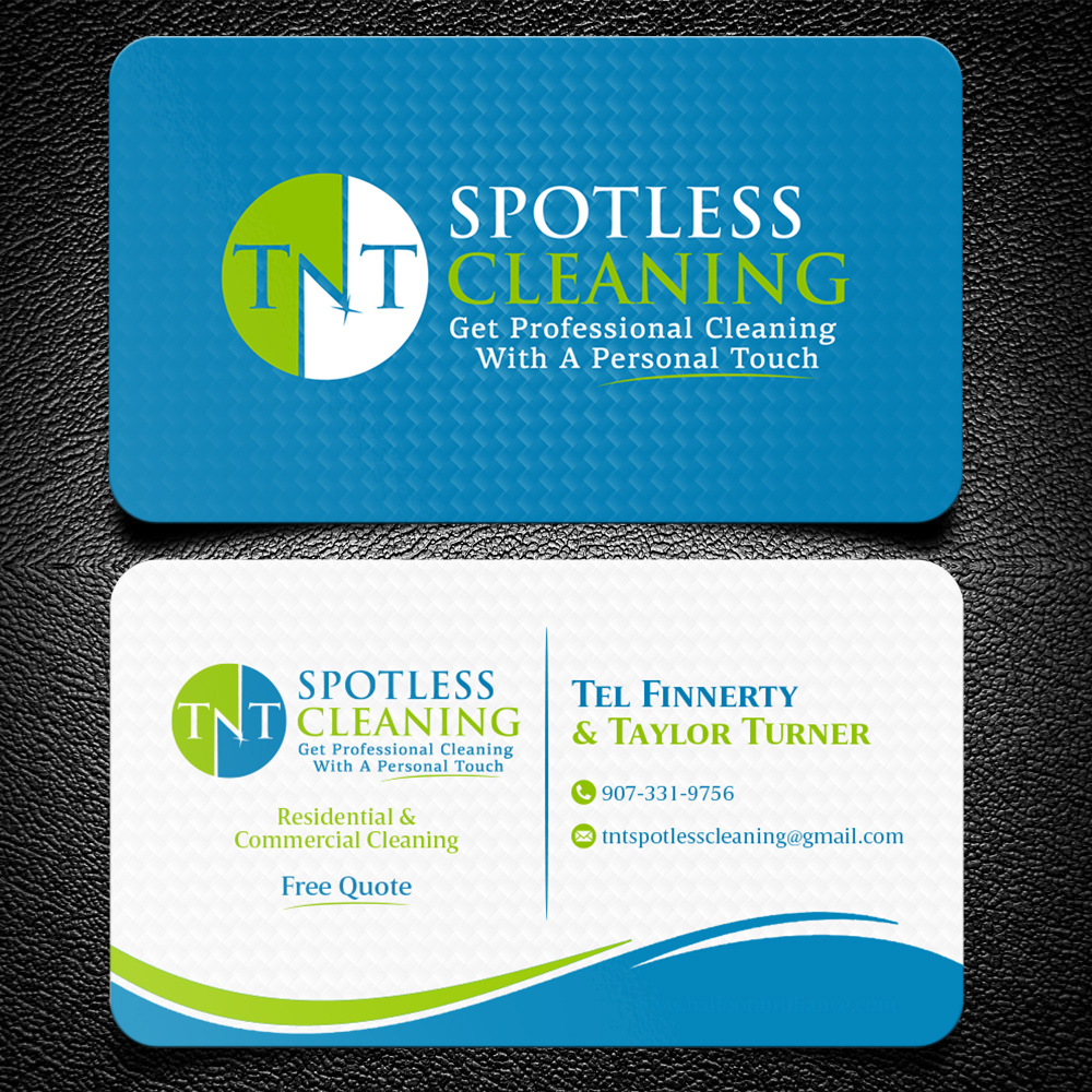 T N T Spotless Cleaning Digital Design - 48hourslogo