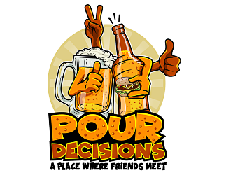 Pour Decisions Logo Design - 48hourslogo