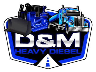 D&M Heavy Diesel Logo Design - 48hourslogo