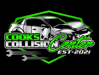 Cooks Collision Center Logo Design - 48hourslogo