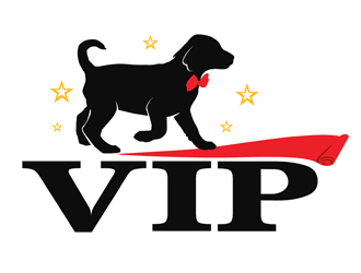 VIP Dog Walking & Pet Sitting / VIP Mobile Dog Grooming Logo Design ...